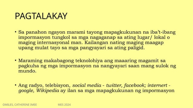 ESP6 Q1 WK5 PAGGAMIT NG TAMANG IMPORMASYON.pptx