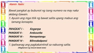 ESP6, Q2, WEEK 1, DAY 1- PANGAKO O PINAGKASUNDUAN.pptx