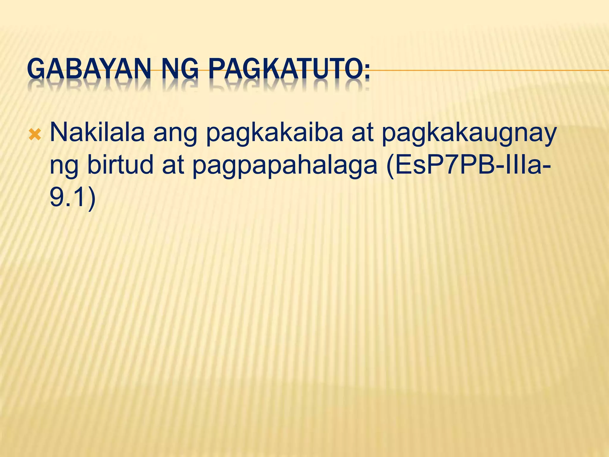 BIRTUD AT PAGPAPAHALAGA | PPTX