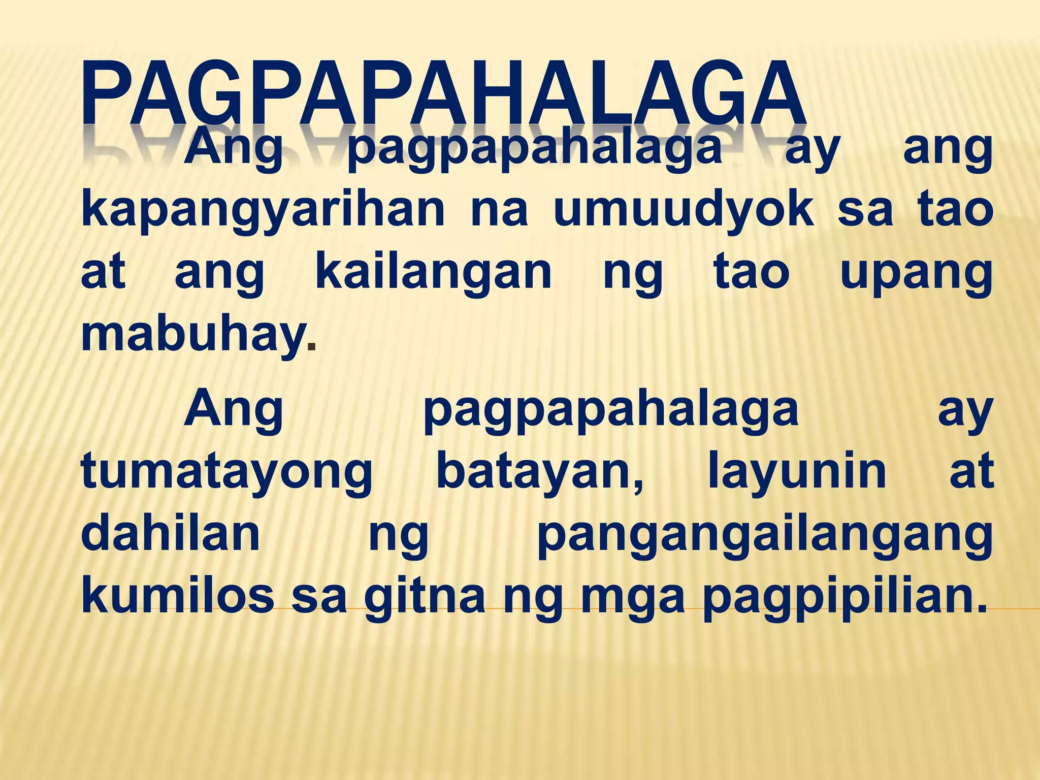 BIRTUD AT PAGPAPAHALAGA | PPTX