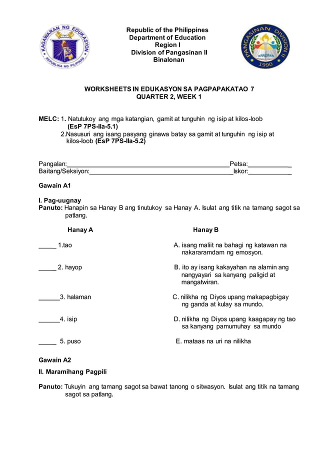 EsP 7 Modyul-1 Act and worksheets.docx