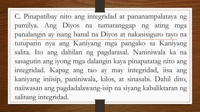 esp7 week4 2nd q (1) Panalangin bilang matibay na pundasyon ng pamilya.pptx