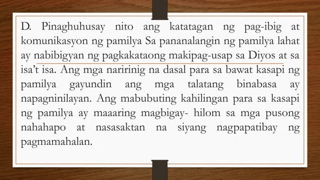 esp7 week4 2nd q (1) Panalangin bilang matibay na pundasyon ng pamilya.pptx