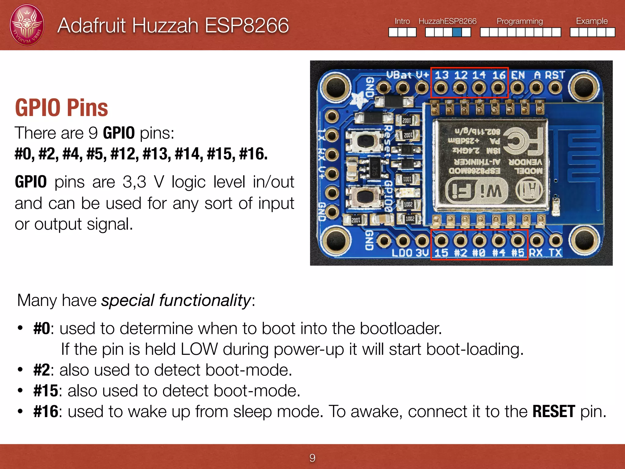 Adafruit Huzzah Esp8266 Wifi Board Ppt