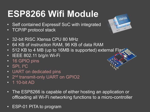 Esp8266 NodeMCU | PPTX | Computer Peripherals | Computing
