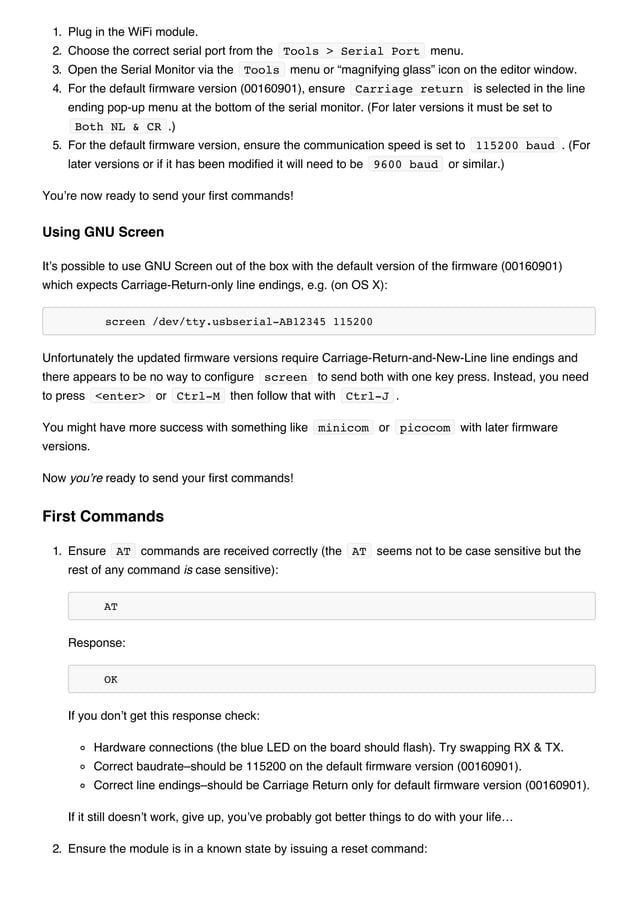 Esp8266 Wi Fi Module Quick Start Guide V 1 0 4 Pdf