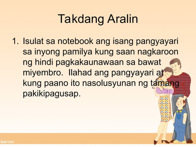 ESP8 ARALIN 3: KOMUNIKASYON SA PAMILYA.ppt