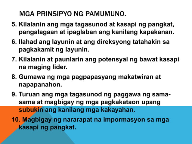 Es p 8 modyul 8 Ang Mapanagutang Pamumuno at Tagasunod | PPTX