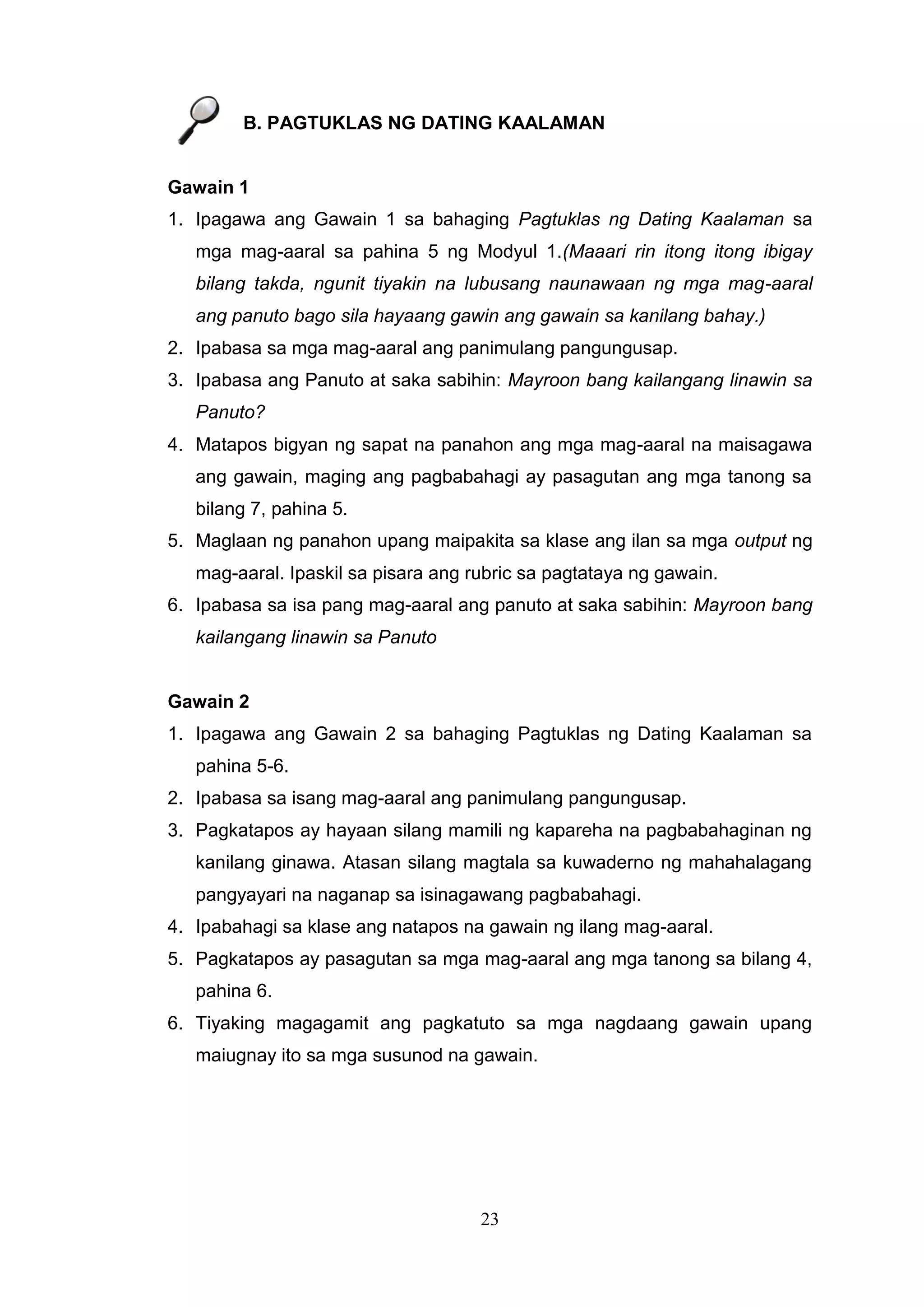 Edukasyon sa Pagpapakatao Grade 8 Teacher's Guide | PDF Edukasyon sa Pagpapakatao Grade 8 Teacher's Guide | PDF