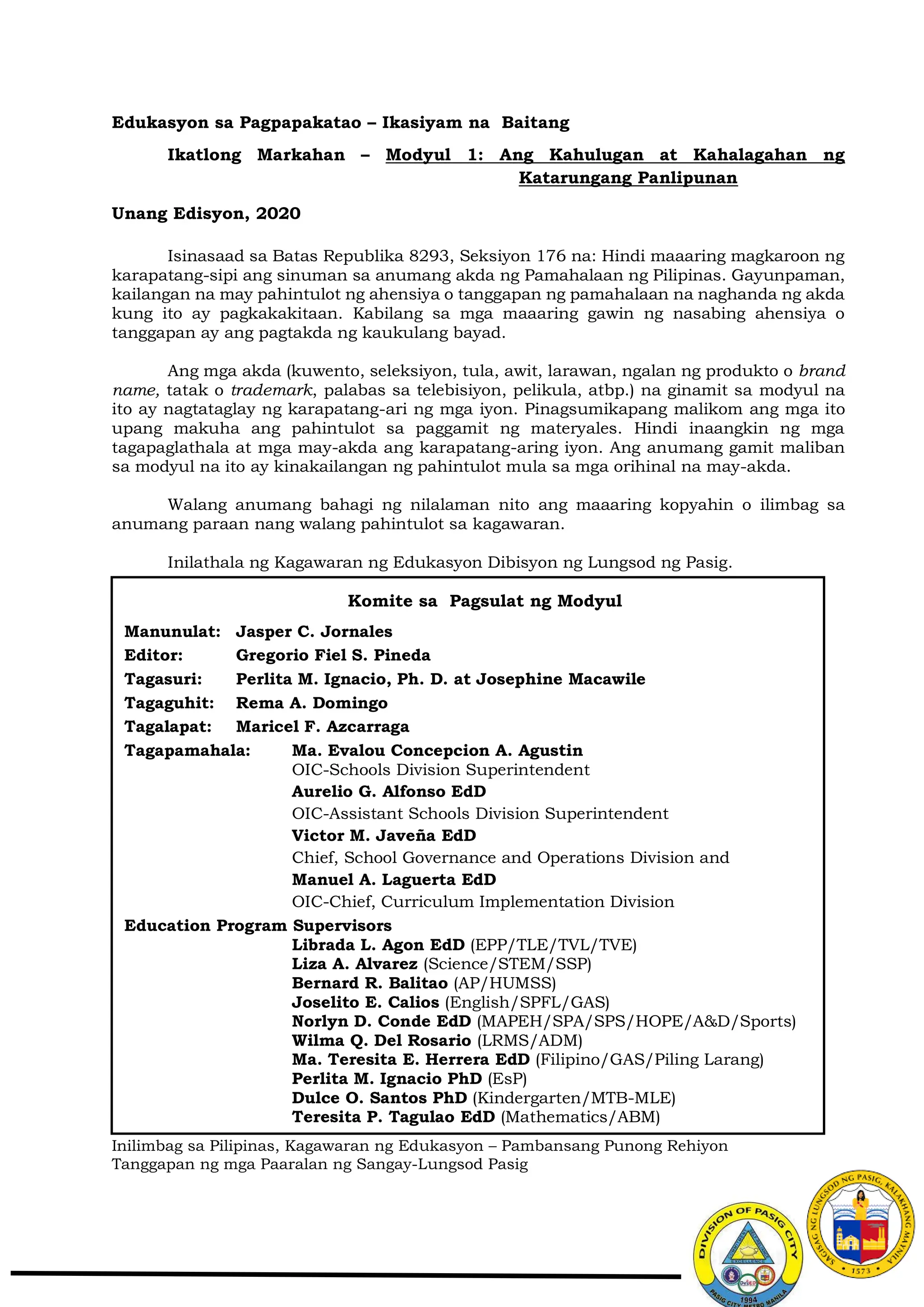 Edukasyon sa Pagpapakatao9-Q3-Module-1.pdf