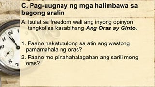ESP 9 3rd Qtr Week 14 Day 1 MODYUL 12 PAMAMAHALA SA PAGGAMIT NG ORAS.pptx