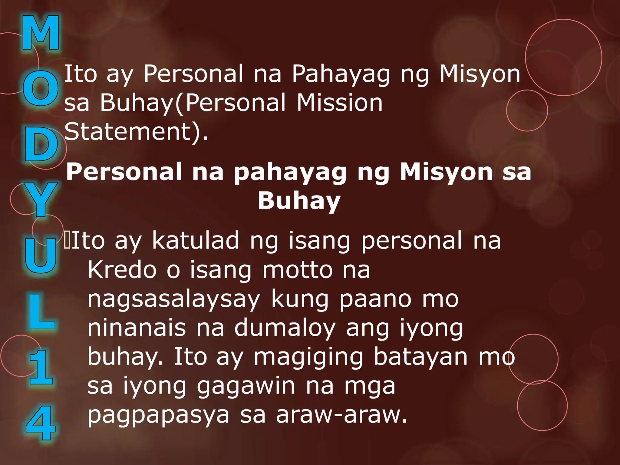 ESP 9 4TH Edukasyon sa Pagpapakatao Modyul 14 | PPTX