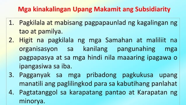 ESP 9 Subsidiarity and Solidarity Day 2 | PPTX