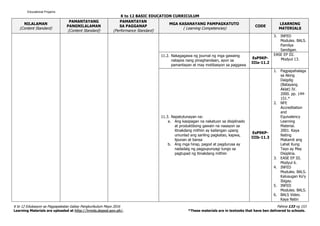 EsP 9 Curriculum Guide rev.2016