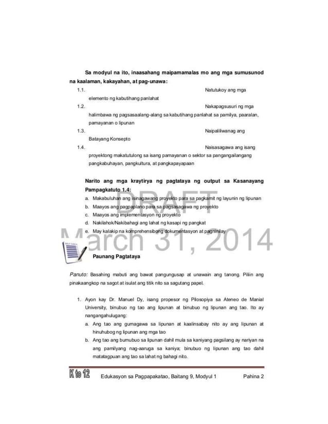 Esp 9 learning module | DOCX