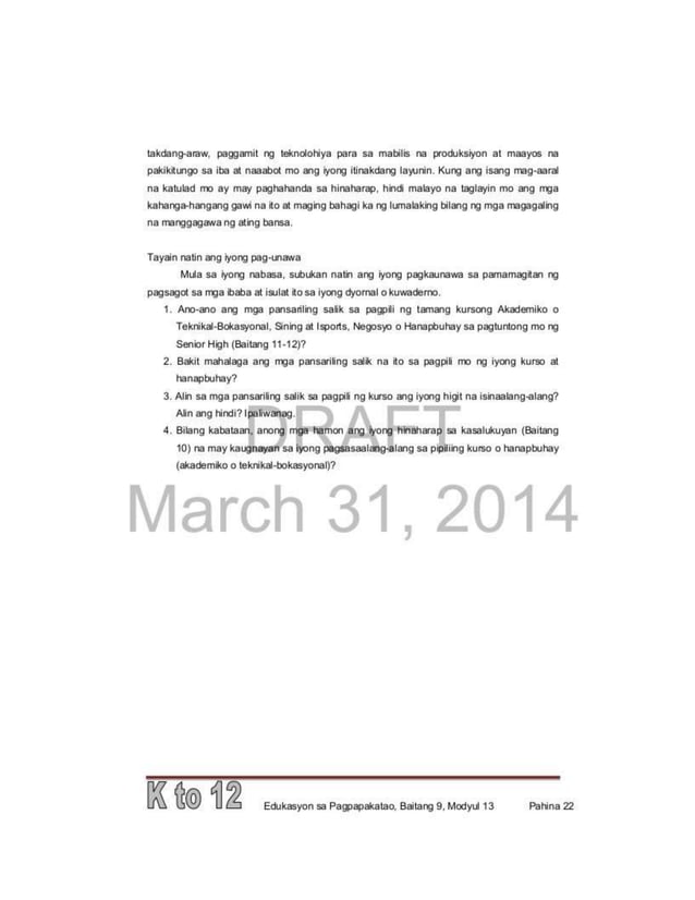 Esp 9 learning module