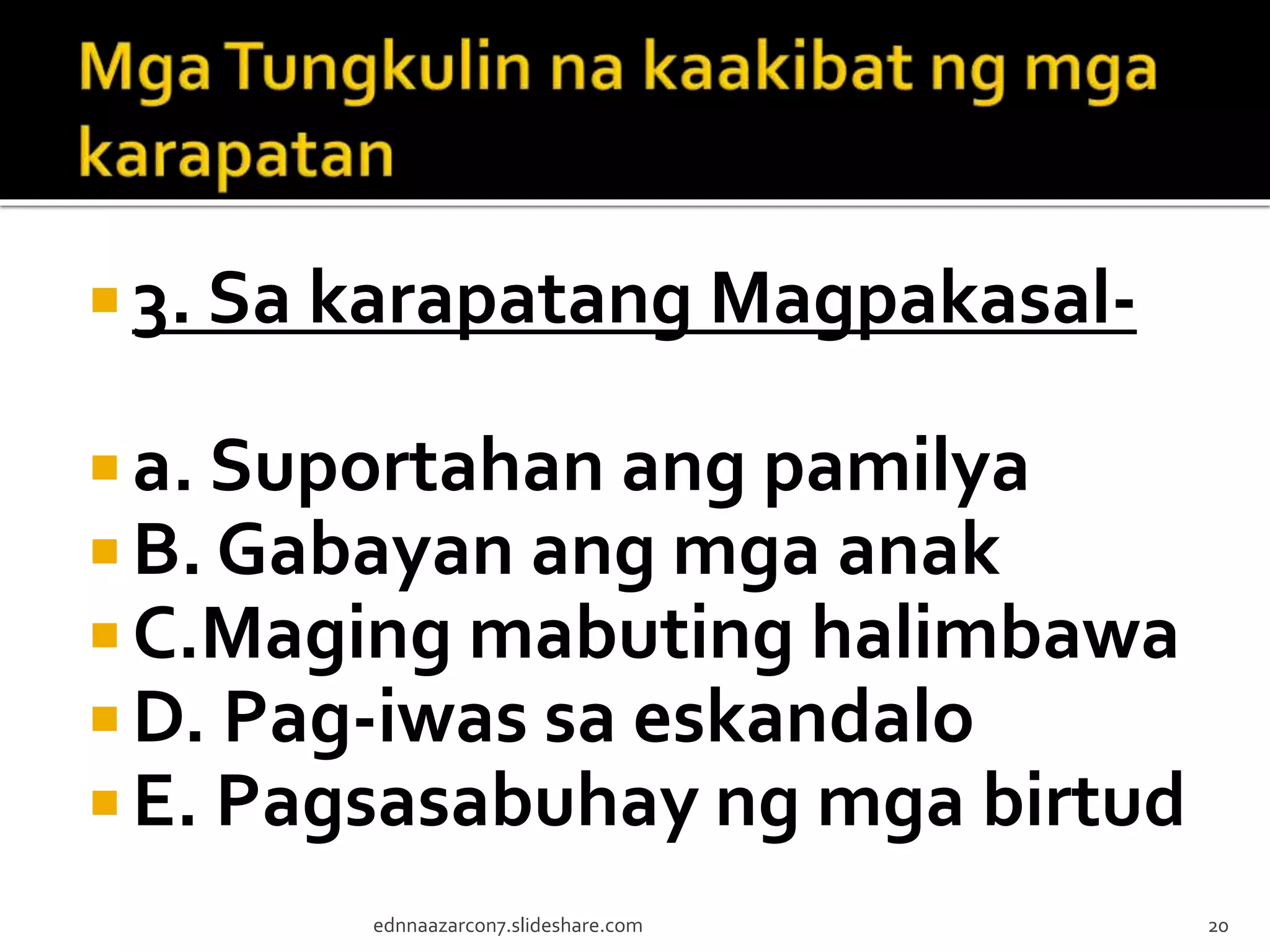 Es p 9 Module 6 Karapatan at Tungkulin 2018 | PPTX