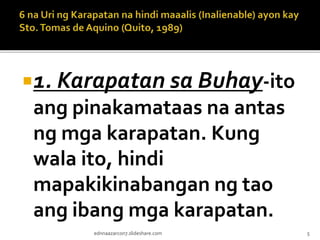 Es p 9 Module 6 Karapatan at Tungkulin 2018 | PPTX