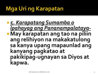 Es p 9 Module 6 Karapatan at Tungkulin 2018 | PPTX