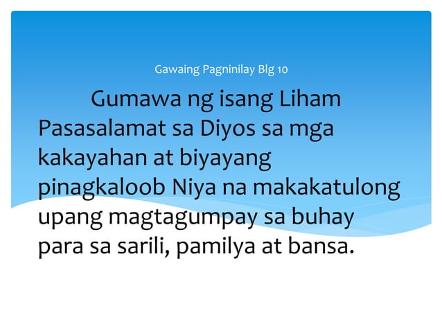Es p 9 Modyul 10 Kagalingan sa Paggawa | PPTX
