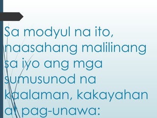 Esp 9 Modyul 15 Lokal At Global Demand Pptx