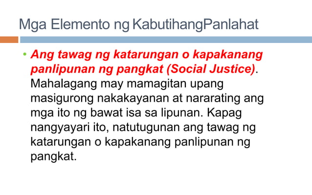 Esp 9 Modyul 1: Layunin ng Lipunan: Kabutihang Panlahat Esp 9 Modyul 1: Layunin ng Lipunan: Kabutihang Panlahat
