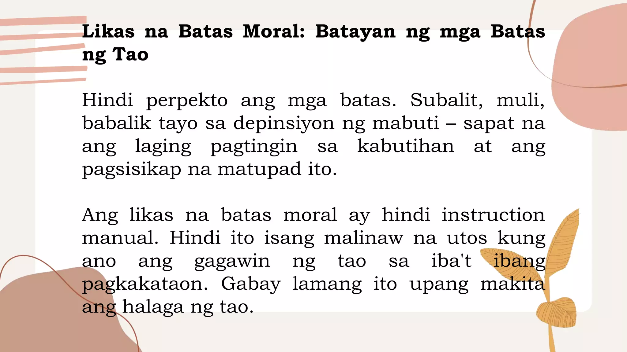 ESP 9 MODYUL 4 - BATAS NA NAKABATAY SA LIKAS NA BATAS MORAL.pptx