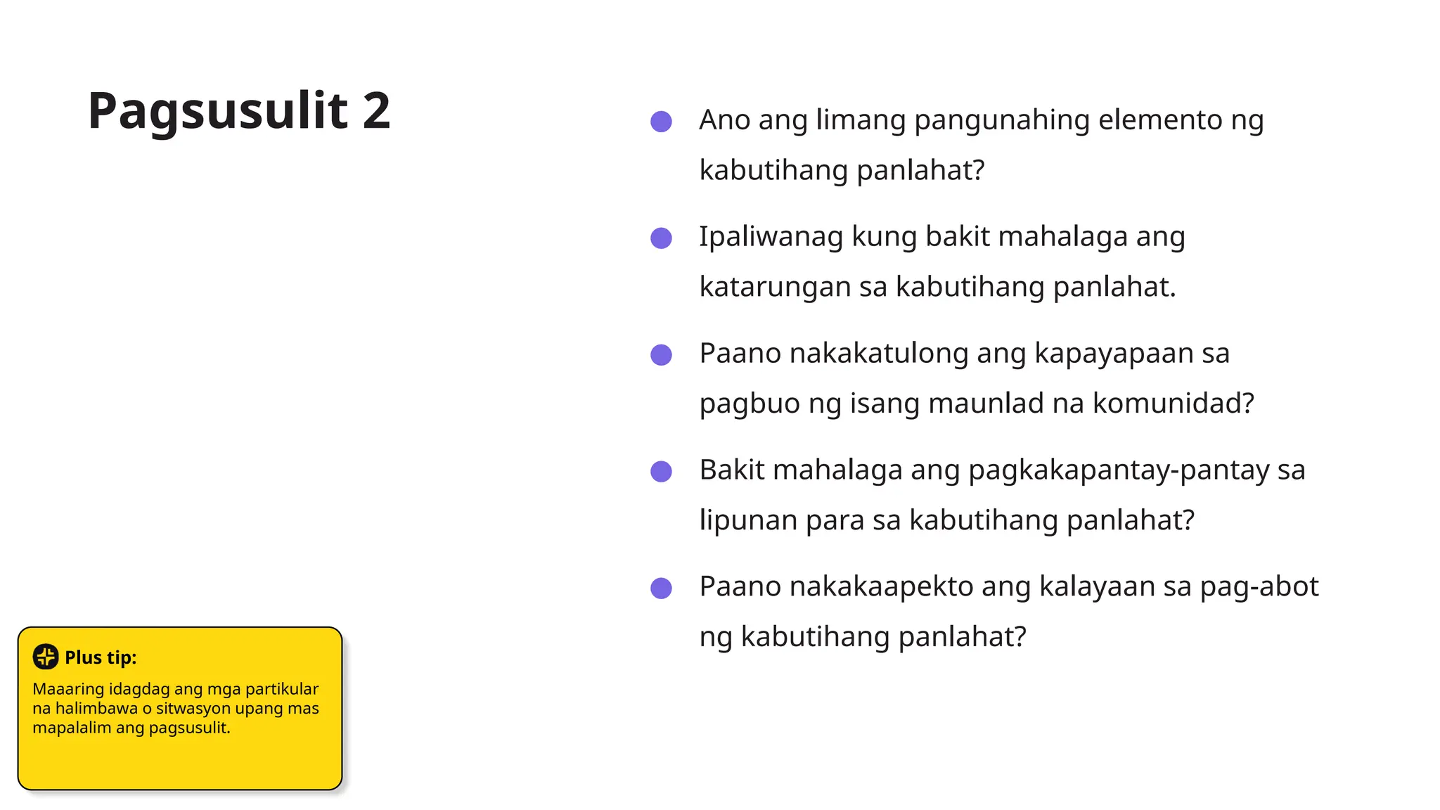 ESP9 Q1 1 WK1 Mga Elemento ng Kabutihang Panlahat.pptx