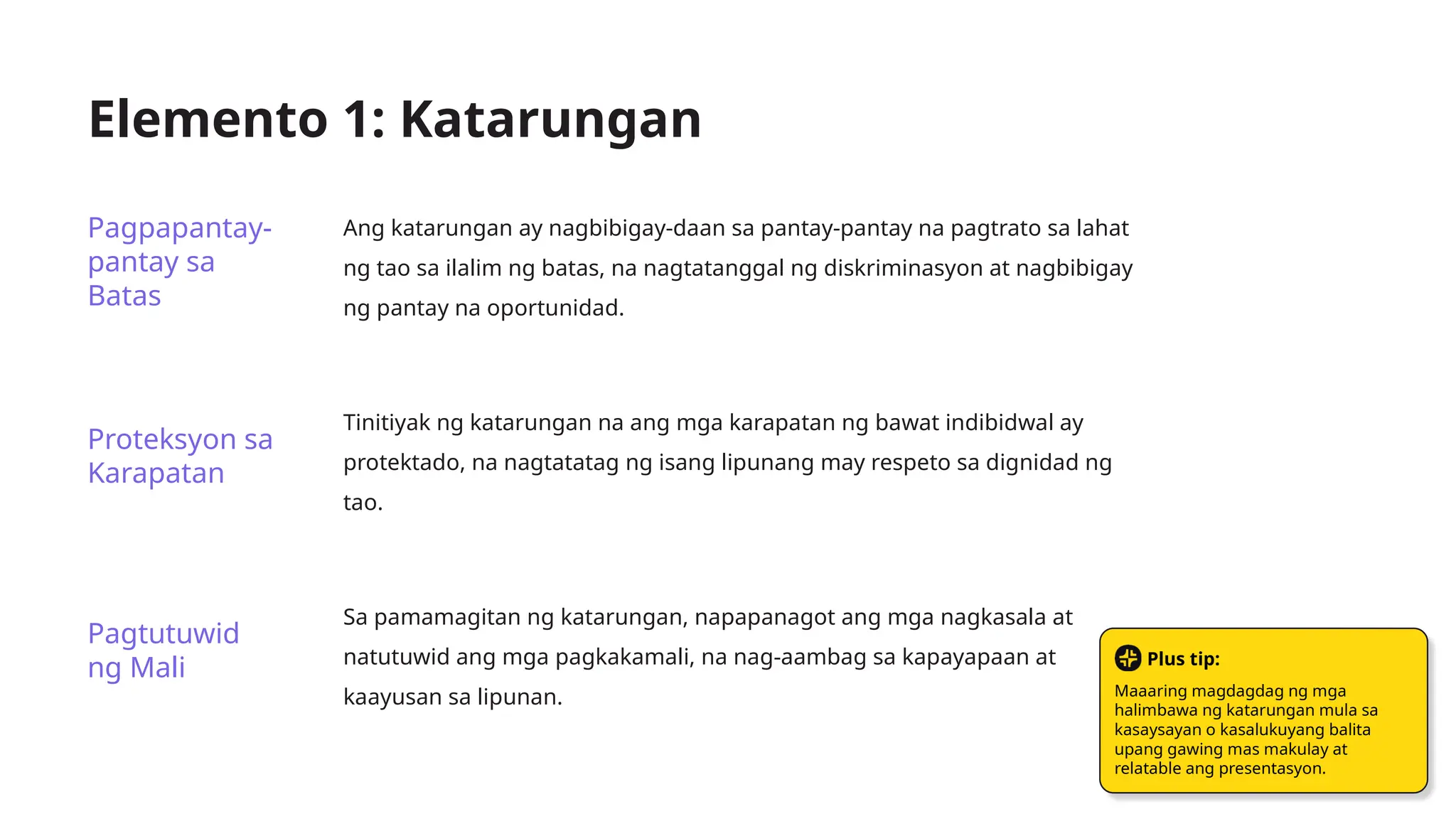 ESP9 Q1 1 WK1 Mga Elemento ng Kabutihang Panlahat.pptx