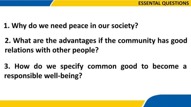 ESP9: Analyzing Examples of Common Good | PPTX | Arts and Crafts ...