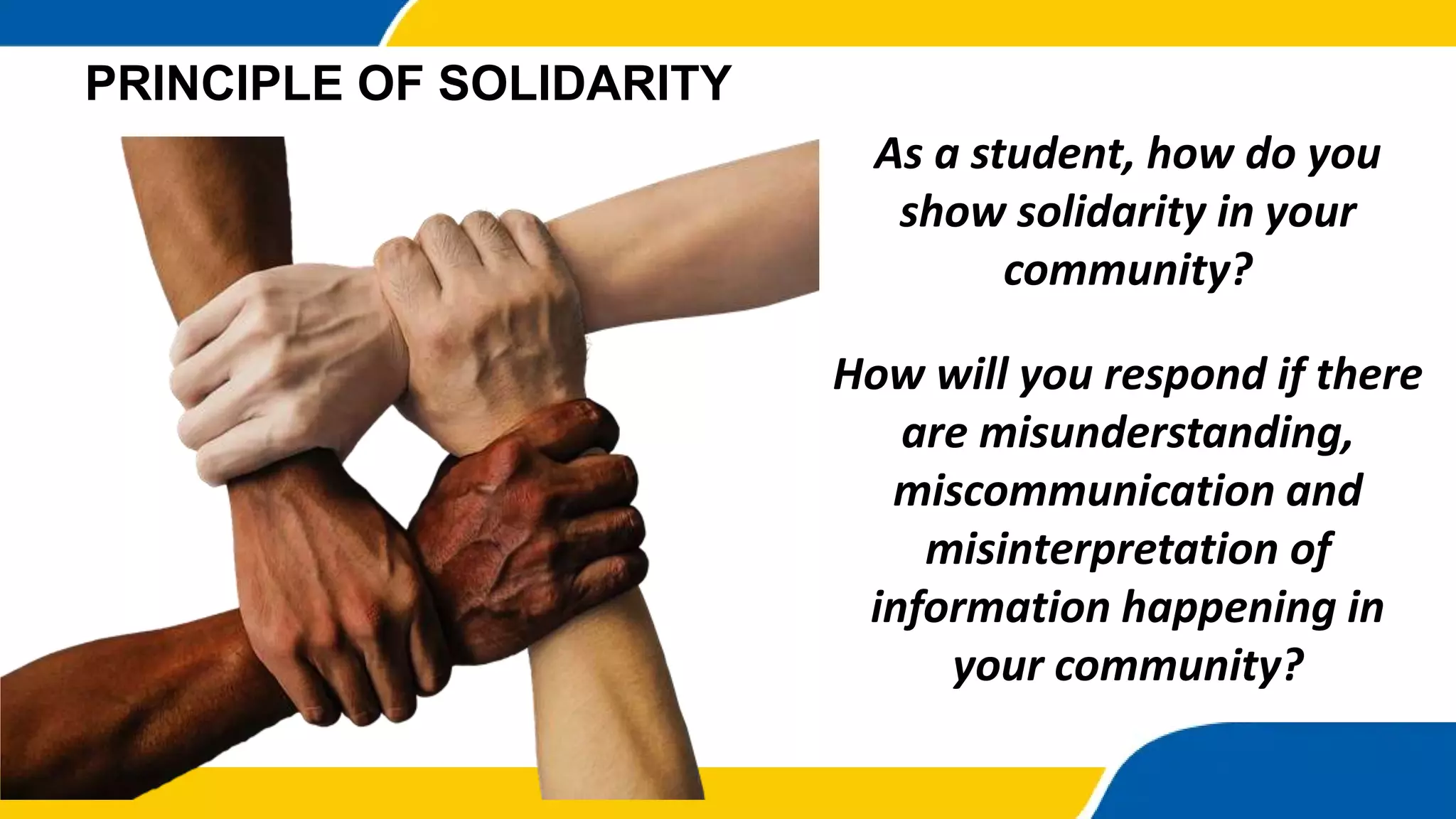 ESP9: Learning the Principle of Subsidiarity and Principle of Solidarity | PPTX