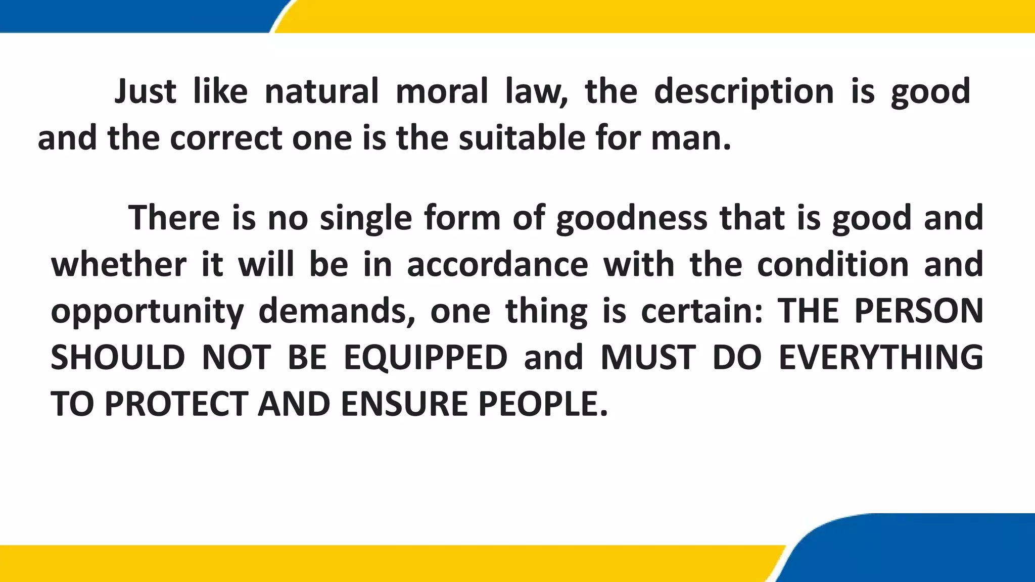 ESP9: Laws based on Determining Natural Moral Law | PPTX