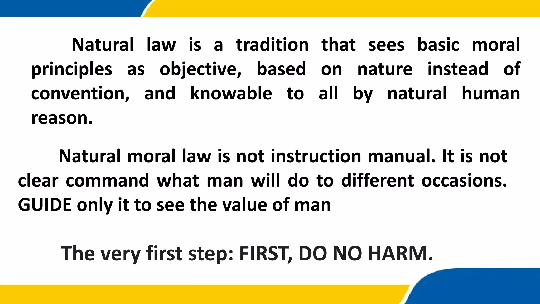 ESP9: Laws based on Determining Natural Moral Law | PPTX