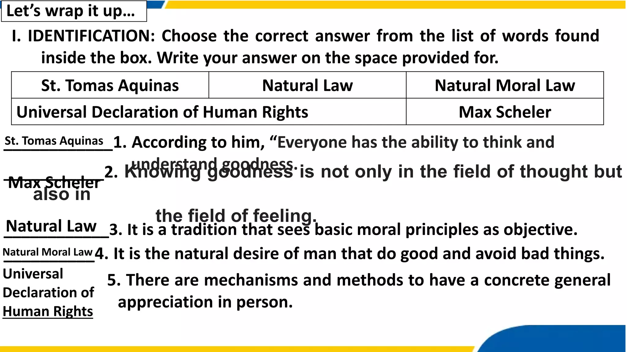 ESP9: Laws based on Determining Natural Moral Law | PPTX