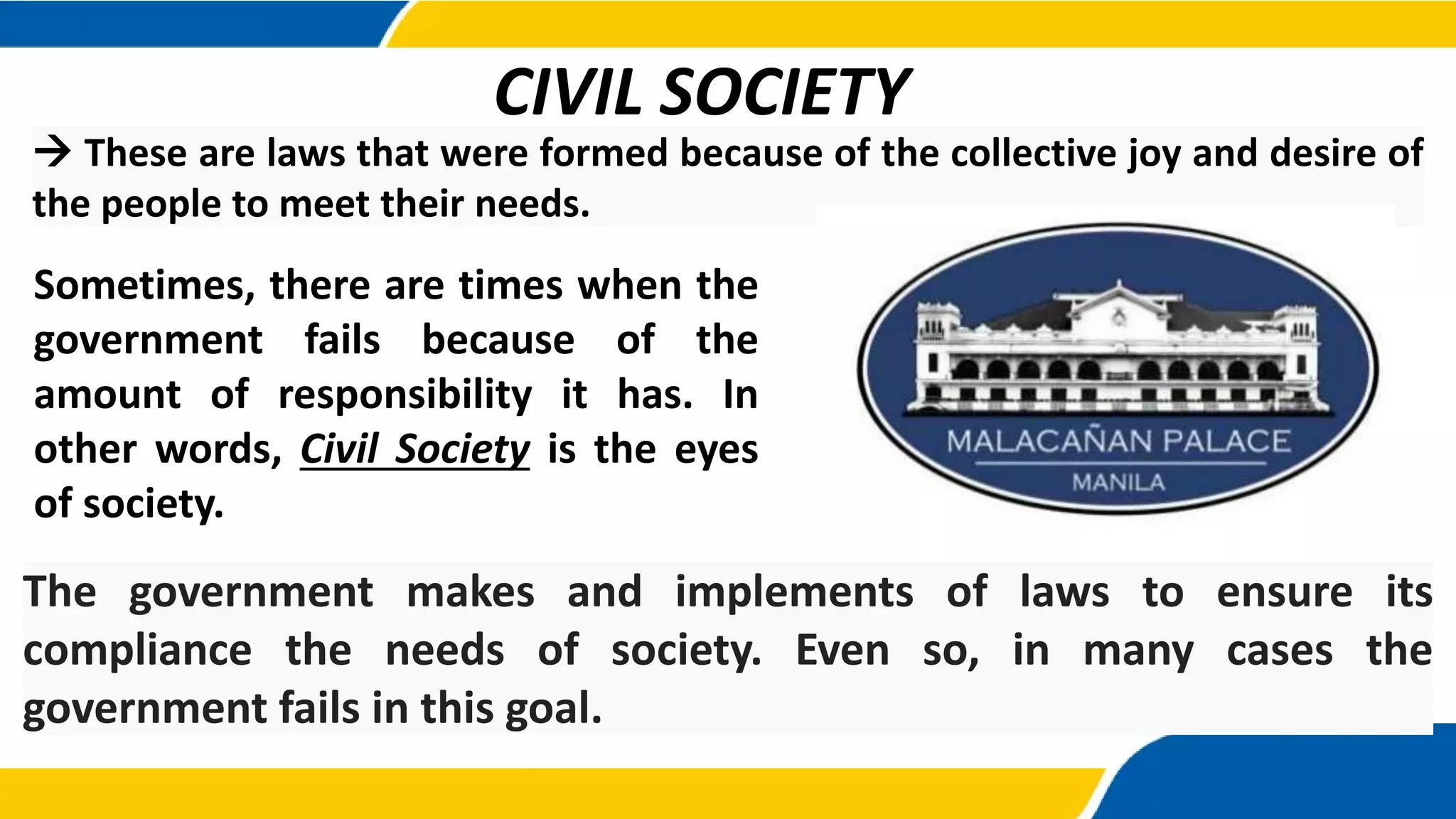 ESP9: Civil society and its Role in Achieving Common Good | PPTX