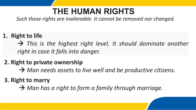 ESP9: Human Rights, Duties and Responsibilities | PPTX | Marriage and ...