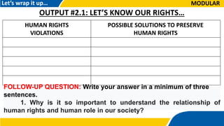 ESP9: Human Rights, Duties and Responsibilities | PPTX