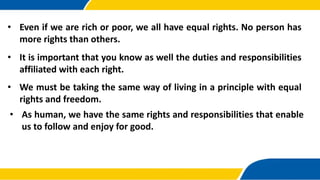 ESP9: Human Rights, Duties and Responsibilities | PPTX