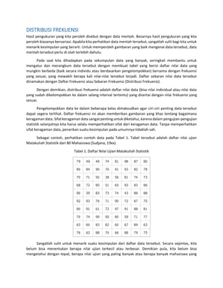 Espa4123 statistika modul 1 | PDF