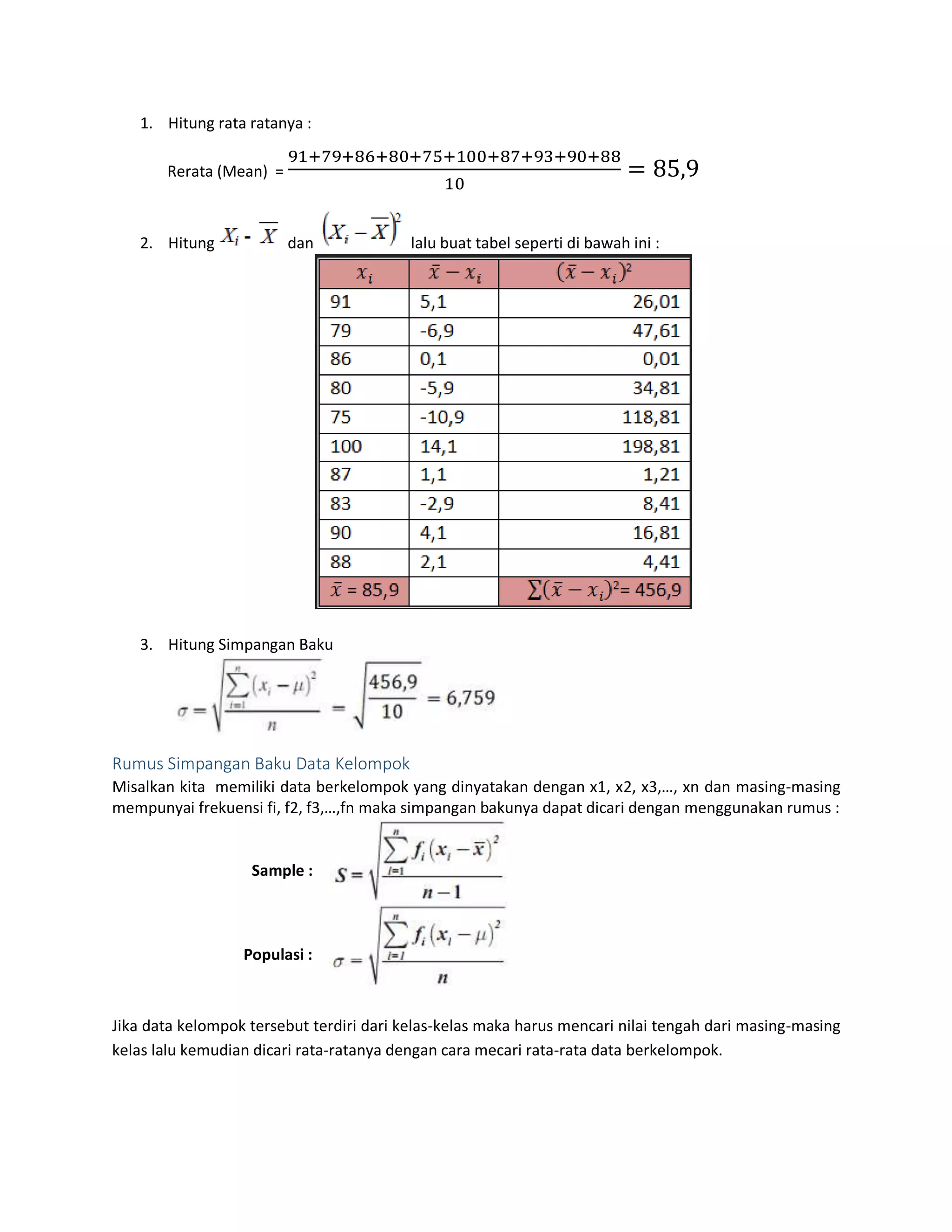 Espa4123 statistika modul 3.1 | PDF