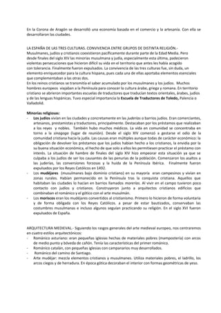 La Península Ibérica en la Edad Media. Apuntes | DOC