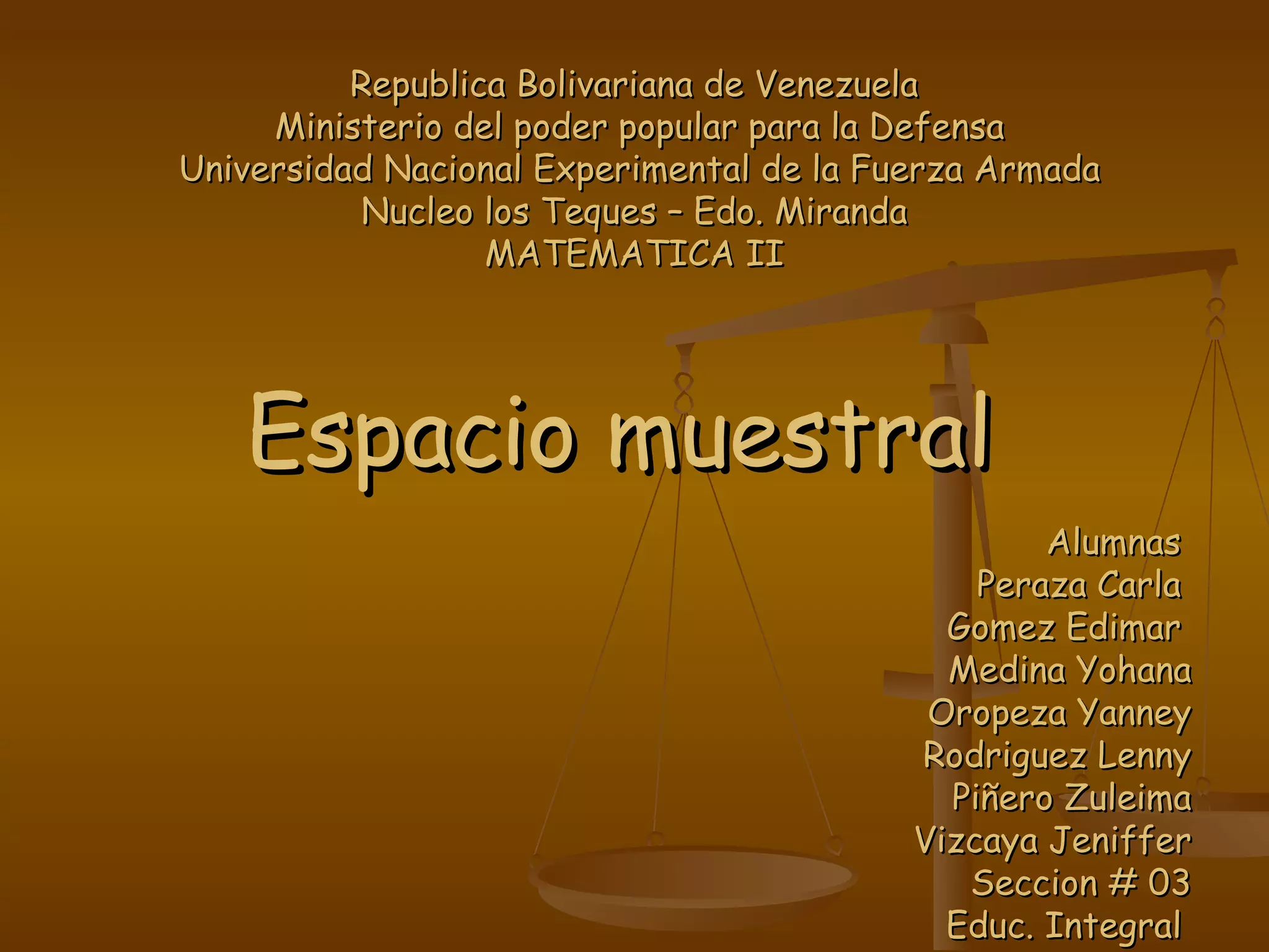 Espacio Muestral Carla Carla 2 | PPT
