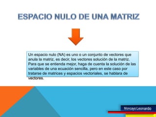 Espacio vectorial | PPTX