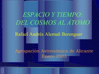 Espacio y tiempo | PPT
