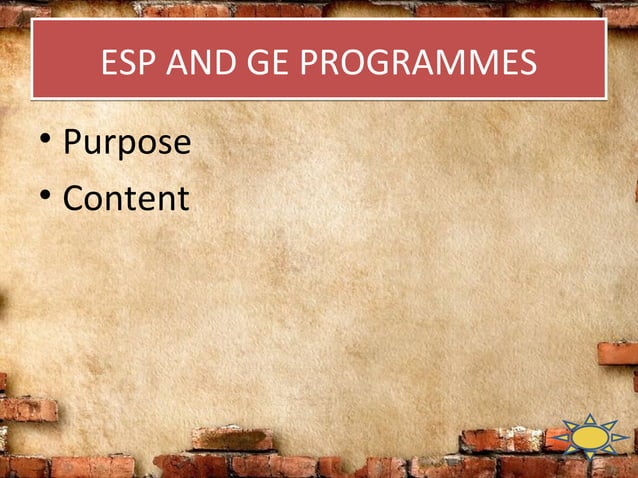 ESP and general programs | PPT