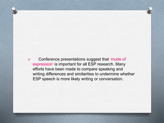 Esp and speaking skills | PPTX