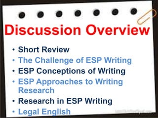 Esp and Writing | PPTX