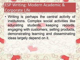 Esp and Writing | PPTX
