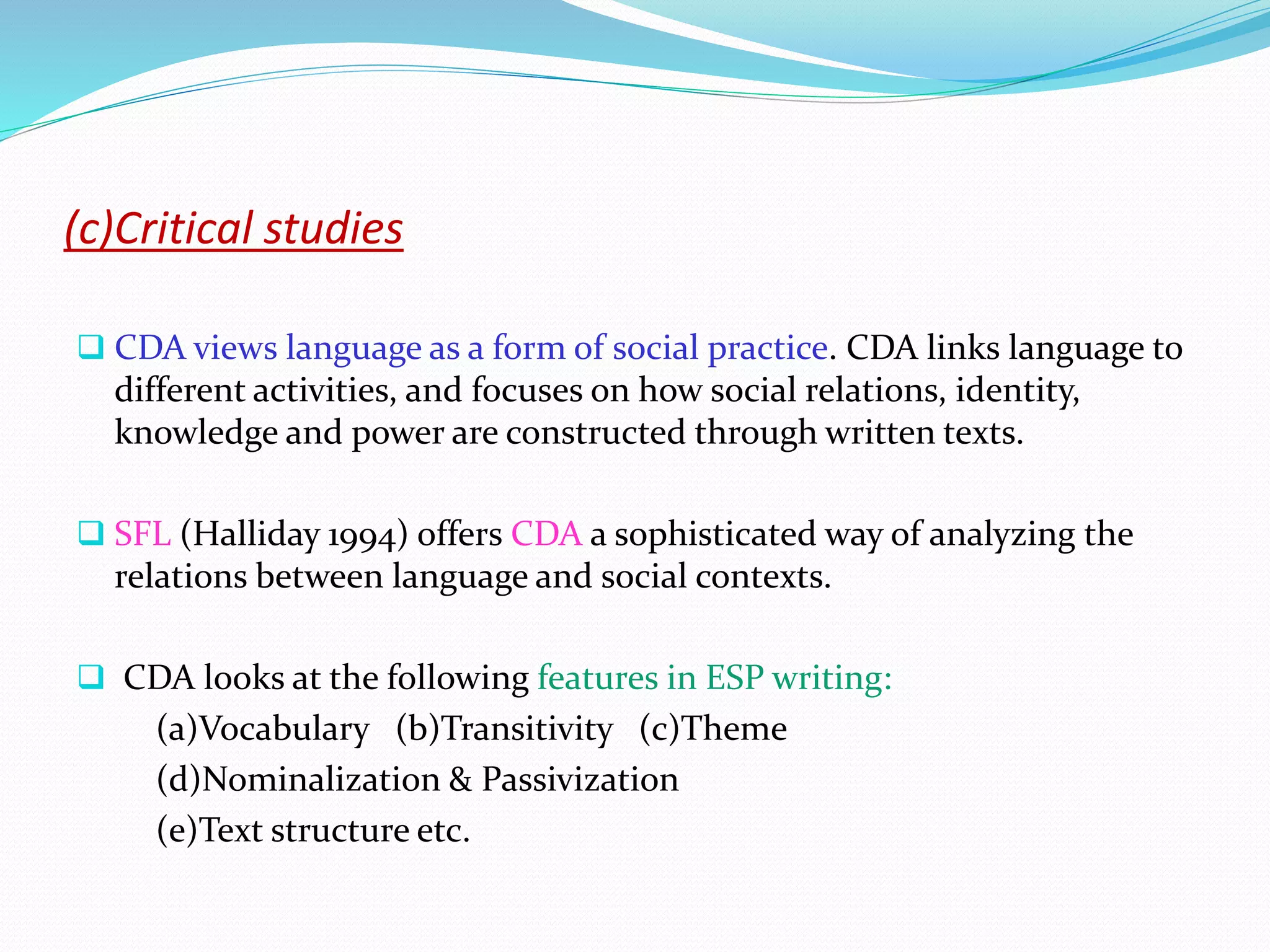 Esp and writing skill in applied linguistics | PPTX