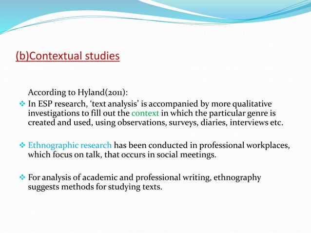 Esp and writing skill in applied linguistics | PPTX